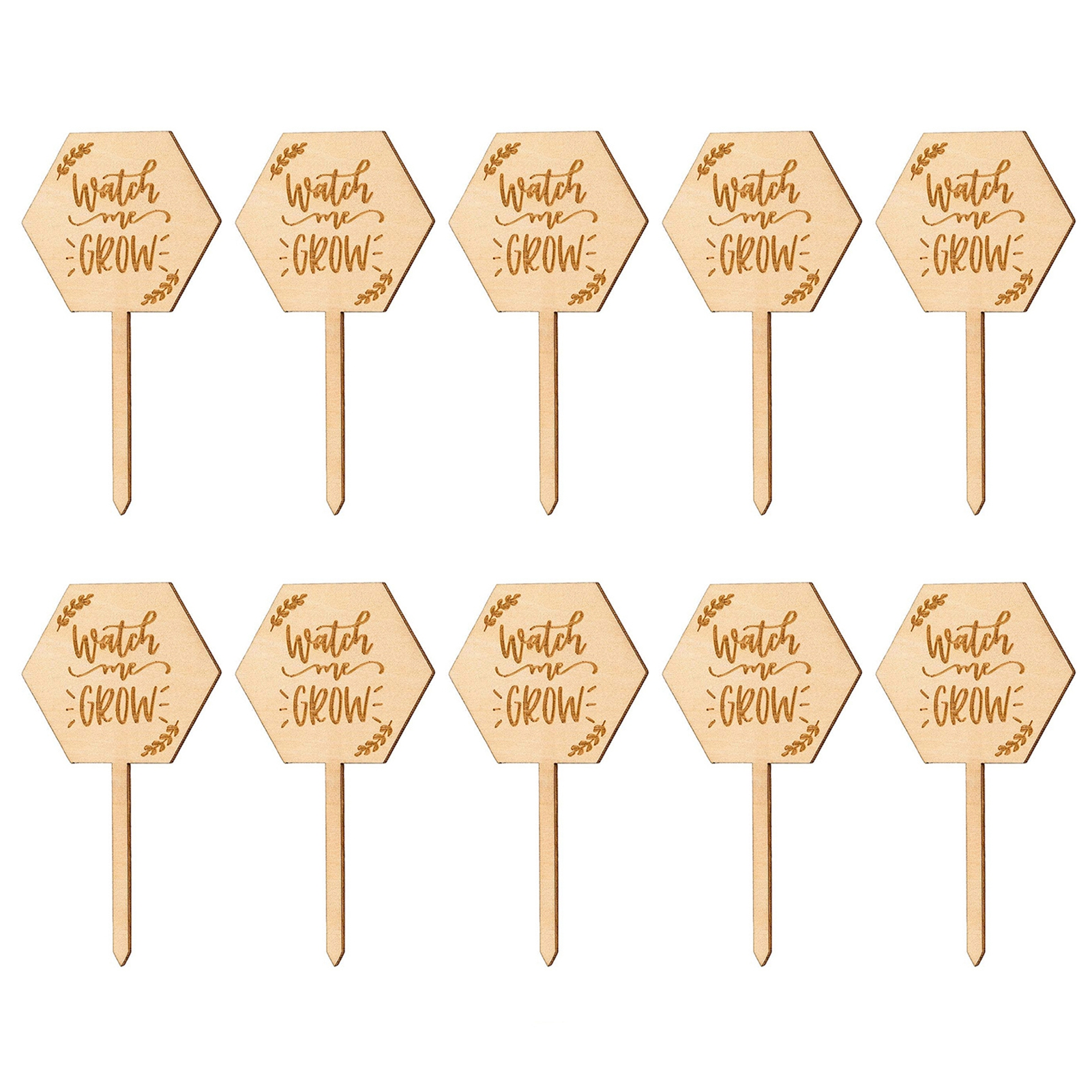 Enhance Your Garden Decor with 10 Durable Wooden Plant Labels ...