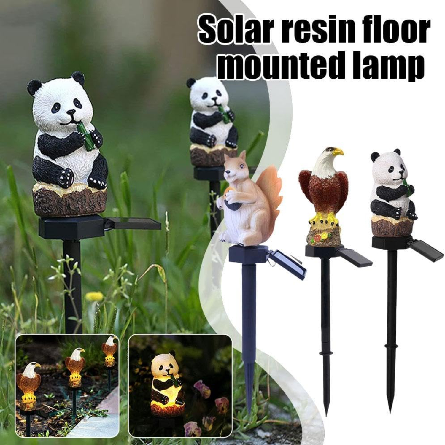 Enhance Your Landscape with Adorable and Cute Waterproof Panda Solar ...
