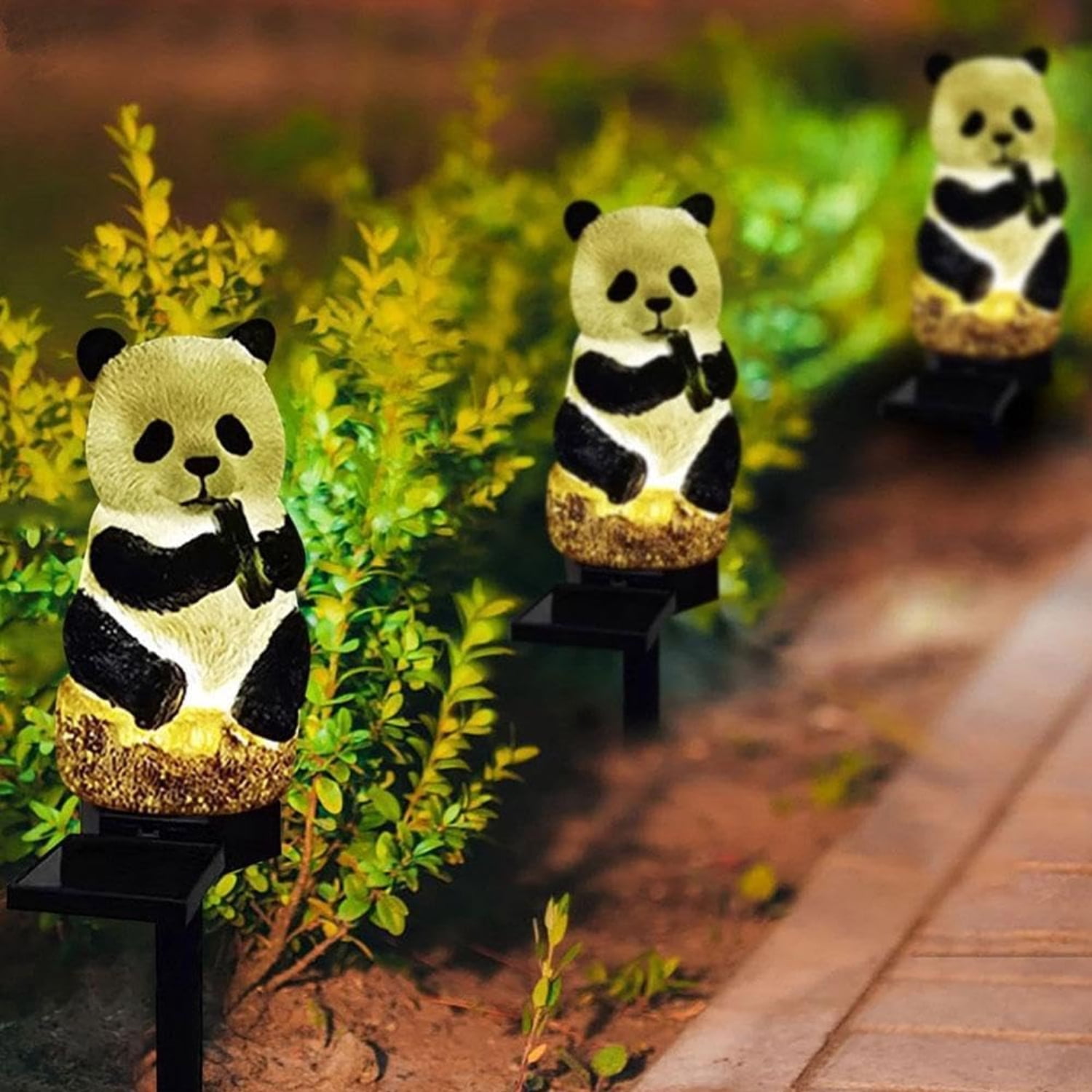 Enhance Your Landscape with Adorable and Cute Waterproof Panda Solar ...