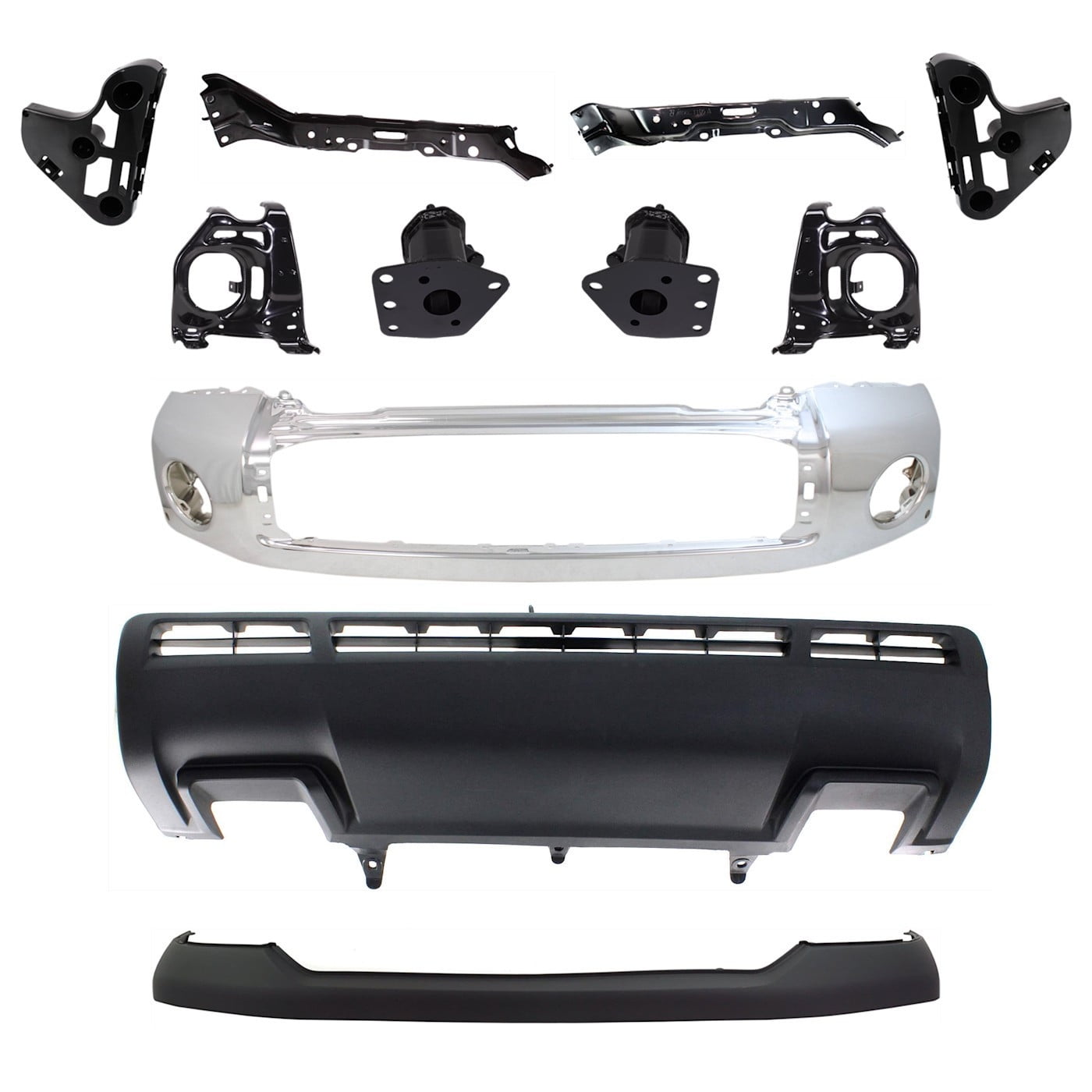 Enhance Your for Toyota for Tundra 2010-2013 with Chrome Front Bumper ...