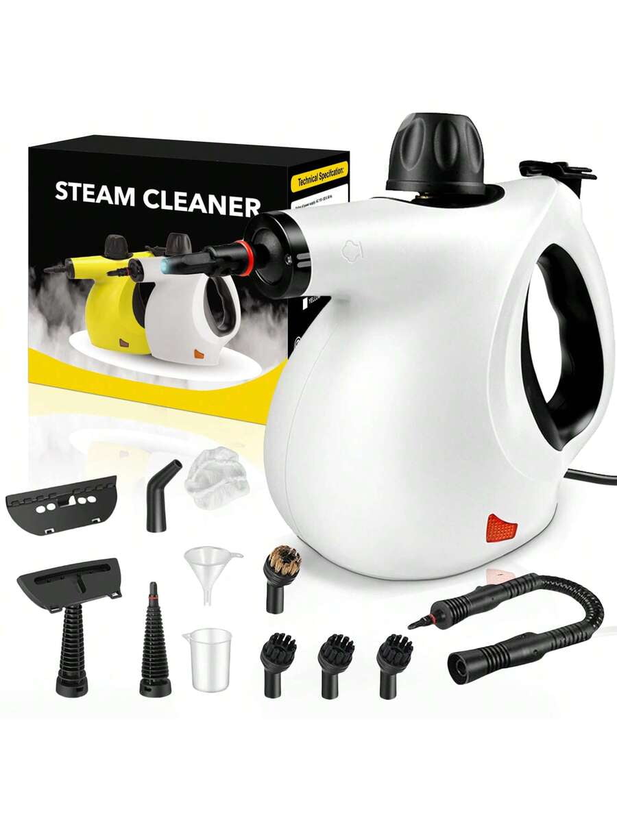Enhanced 1050W Handheld Steam Cleaner - 12 Attachments High-Pressure ...