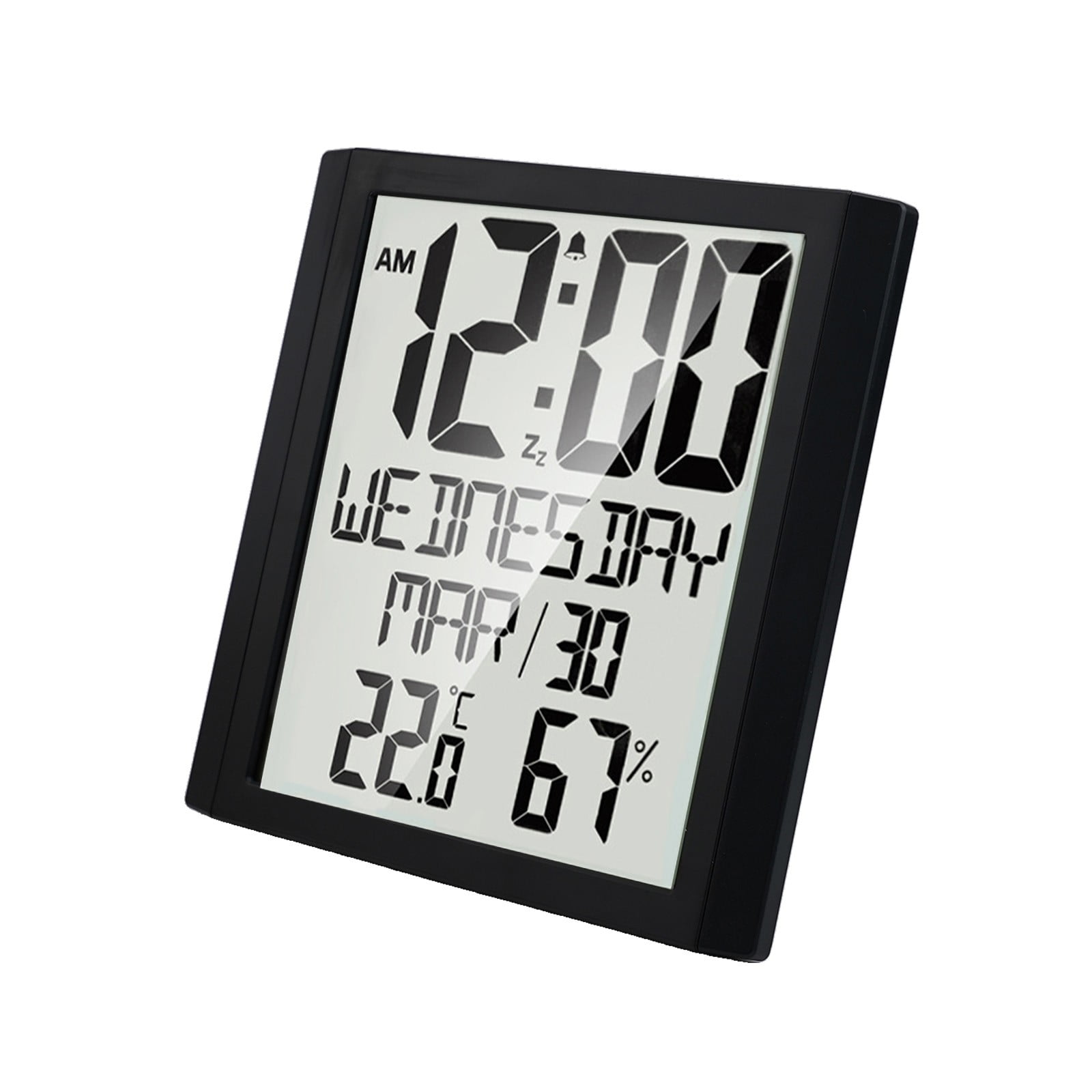 Enhanced Digital Wall Clock with Temperature Humidity and Alarm ... Enhanced Digital Wall Clock with Temperature Humidity and Alarm ...