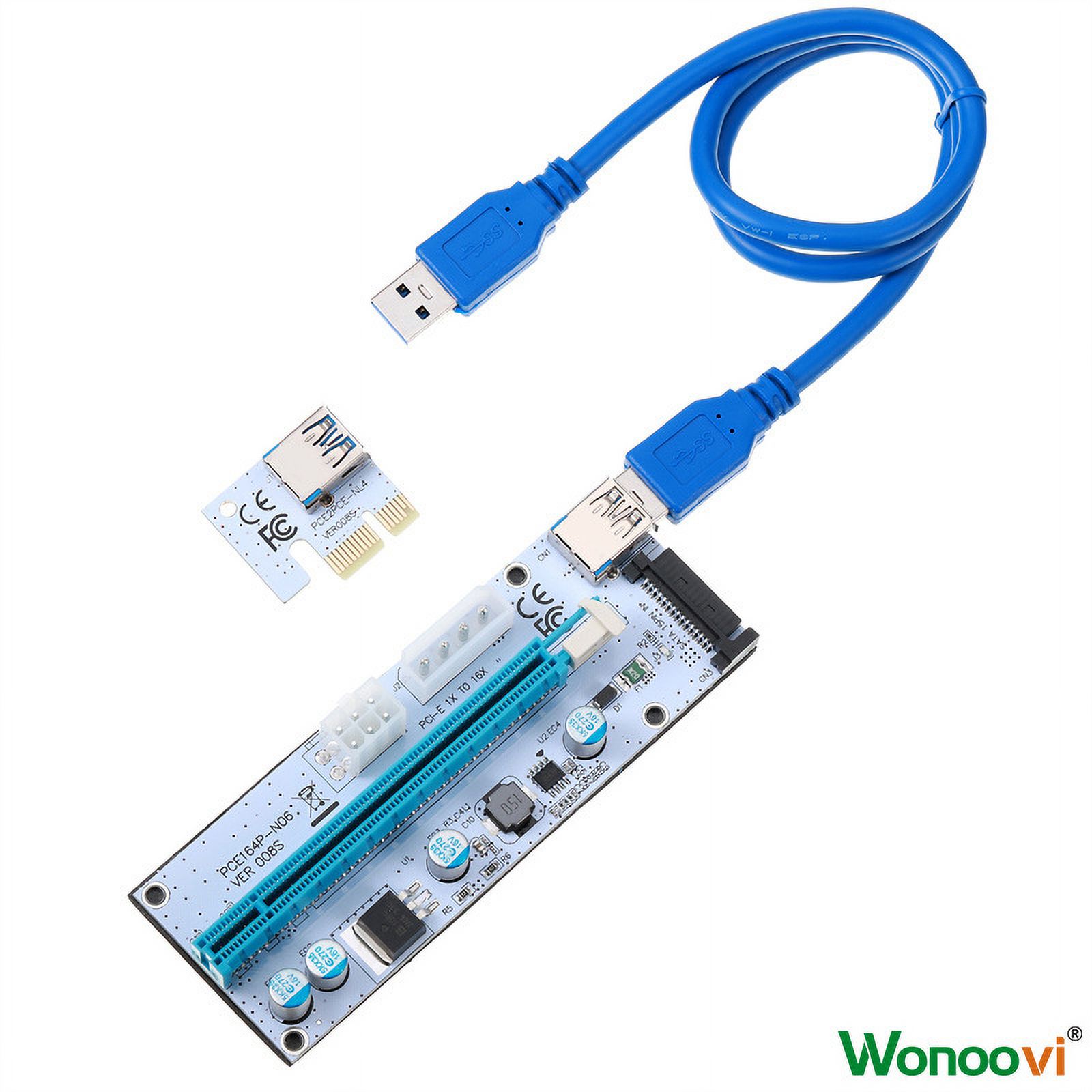 Enhanced PCIE Graphics Card Extension USB3.0PCI-E Adapter with Full 1X ...