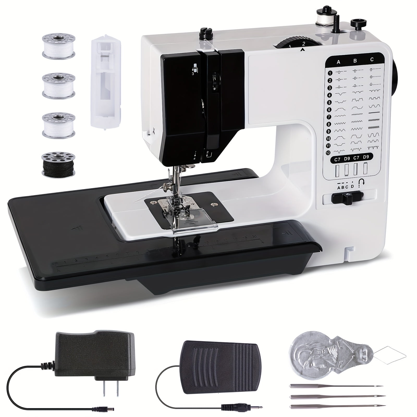 Enhanced Portable Electric Sewing Machine (Professional) - 38 Needles ...