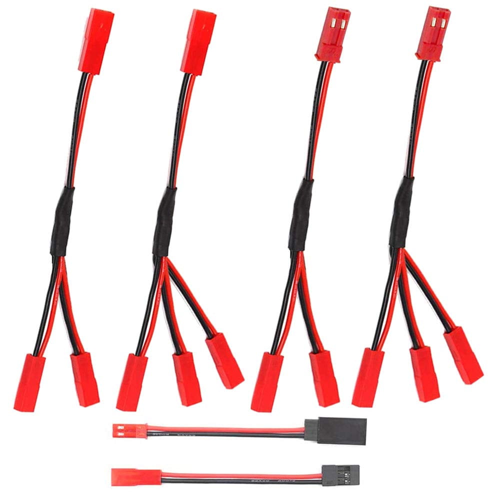 JST Male Female Connector for RC Car Crawler, Y Parallel Splitter for ...