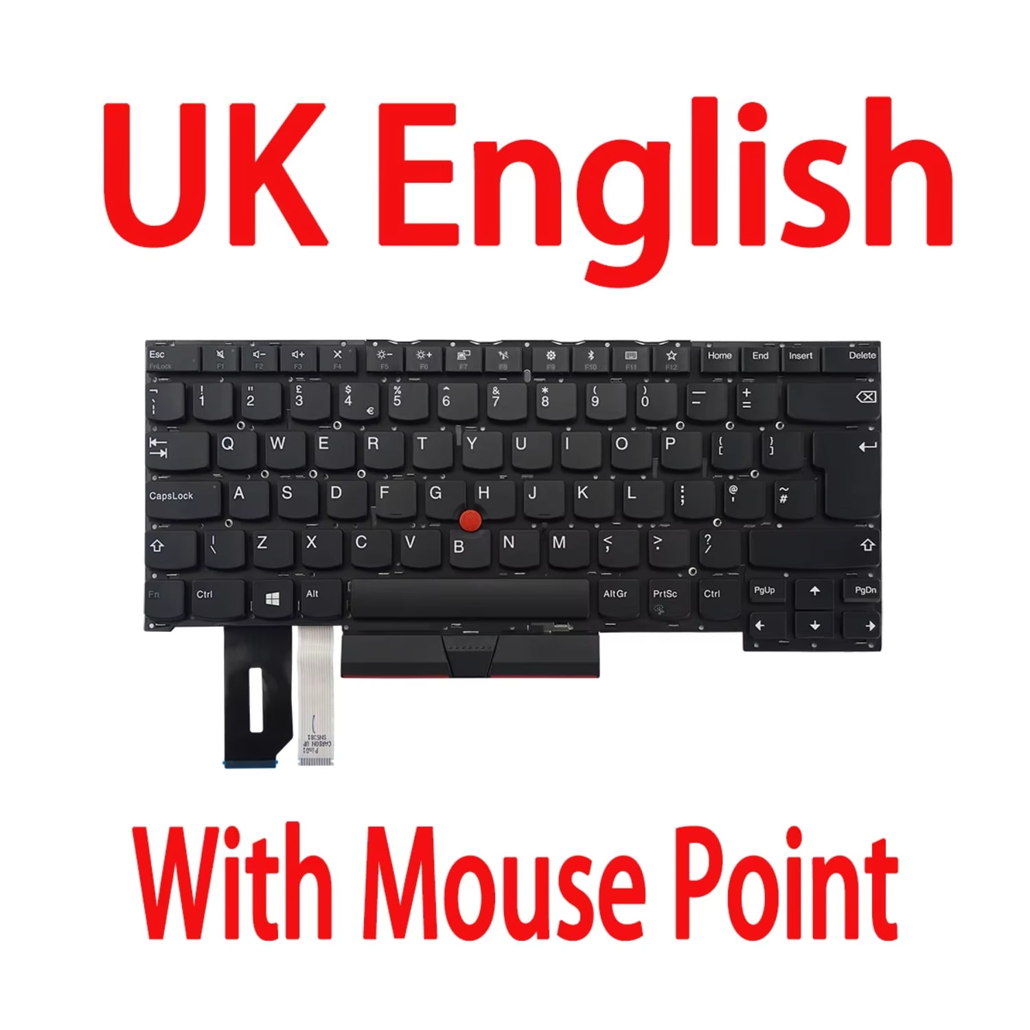 Enhanced Replacement Backlit Keyboard for Lenovo T490S T495S T14S P1 ...