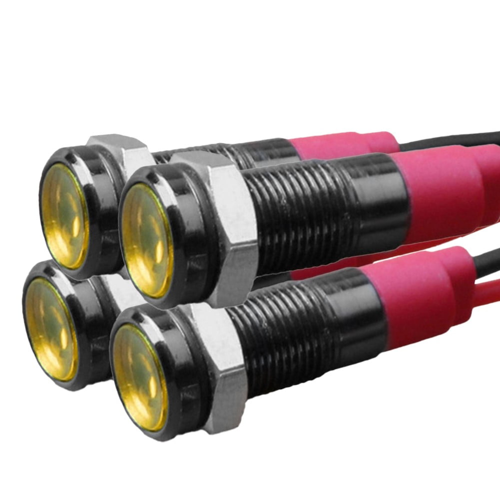 Enhanced Safety With 6Mm Led Indicator Lights (4Pcs) Waterproof Metal ...