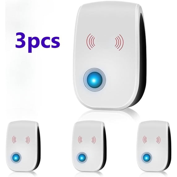 Enhanced Ultrasonic Pest Control Repellent, 3-Piece Pest Control Kit ...