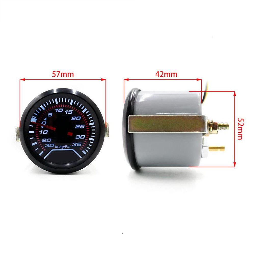 Enhanced Visibility Smoked Face Car Led Boost Gauge Pressure Turbo ...