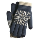 Enhanced Warmth Men’s Winter Fleece-Lined Thick Gloves Outdoor Cold ...