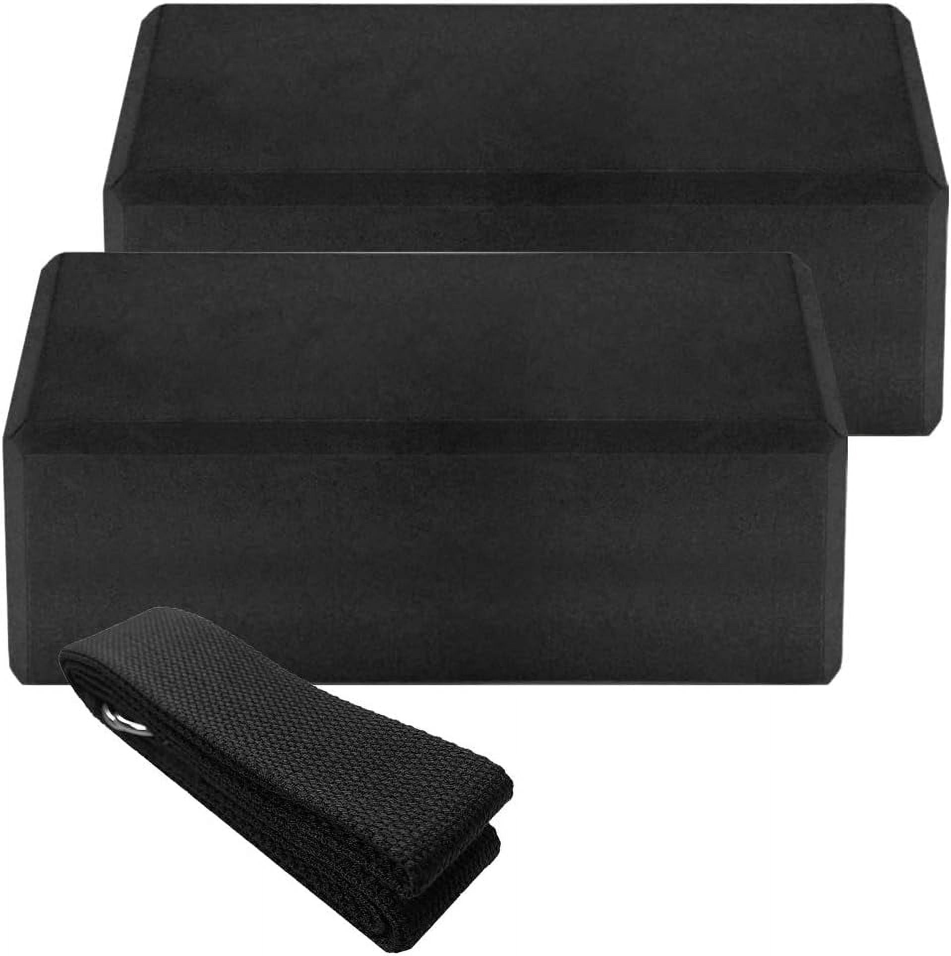 Enhanced Yoga Blocks Set, Supports Improved Flexibility Non-Slip Design ...