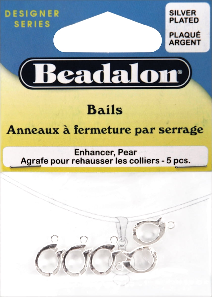 Beadalon Enhancer Bails 5/Pkg-Silver-Plated - Walmart.com