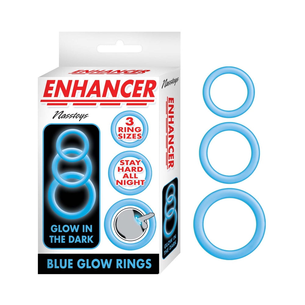 Enhancer Blue Glow Rings Set of 3 - Walmart.com