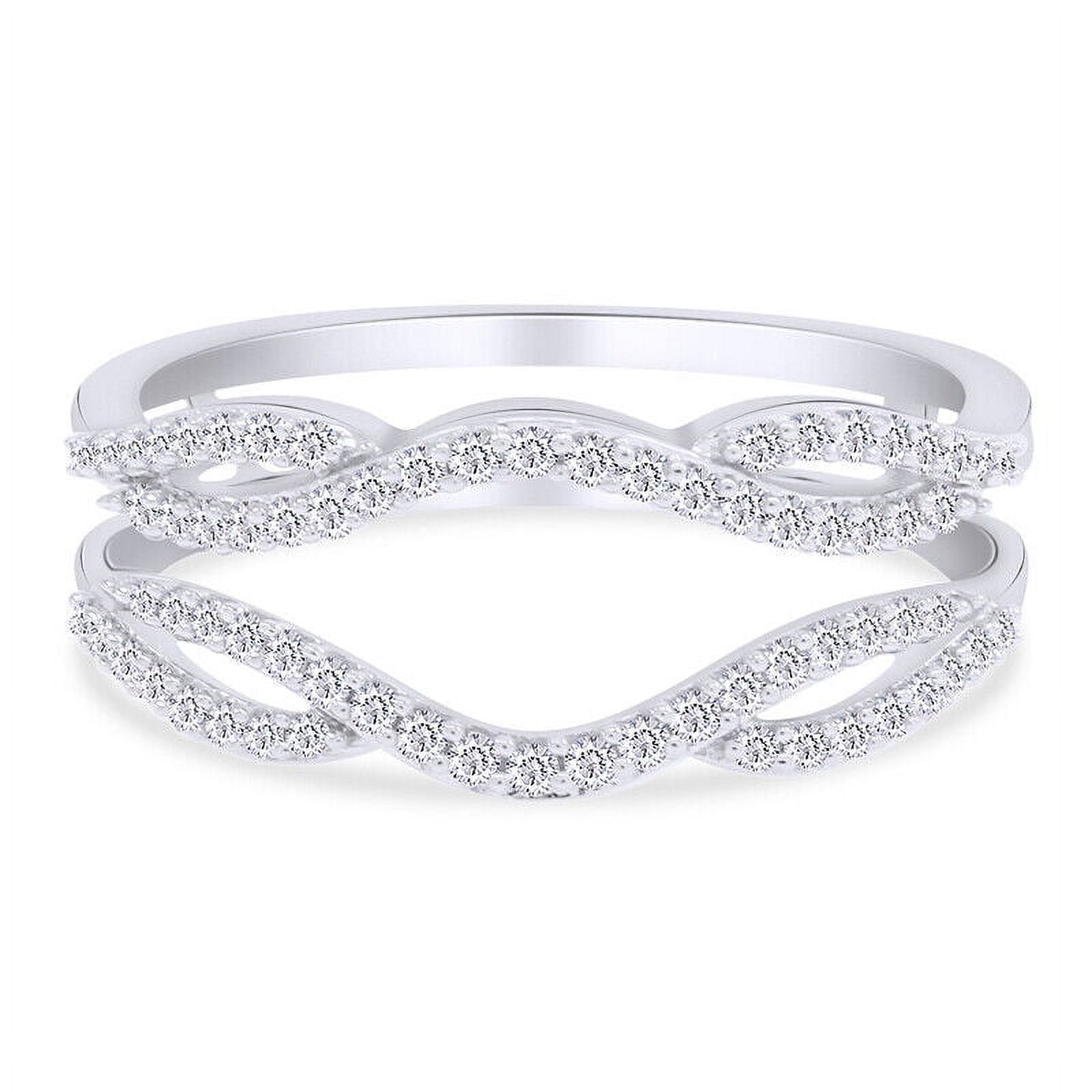 Enhancer Guard Wrap Ring Solitaire Enhancer Ring 1.9 Ct Diamond 14K ...