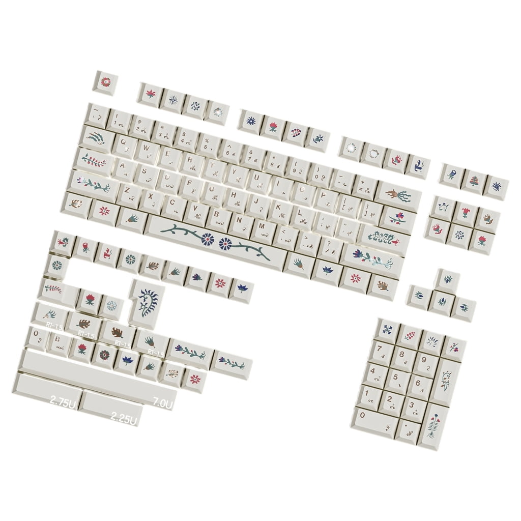 Enhances Keyboard With Voynich Manuscript Inspired Heat Sublimated ...