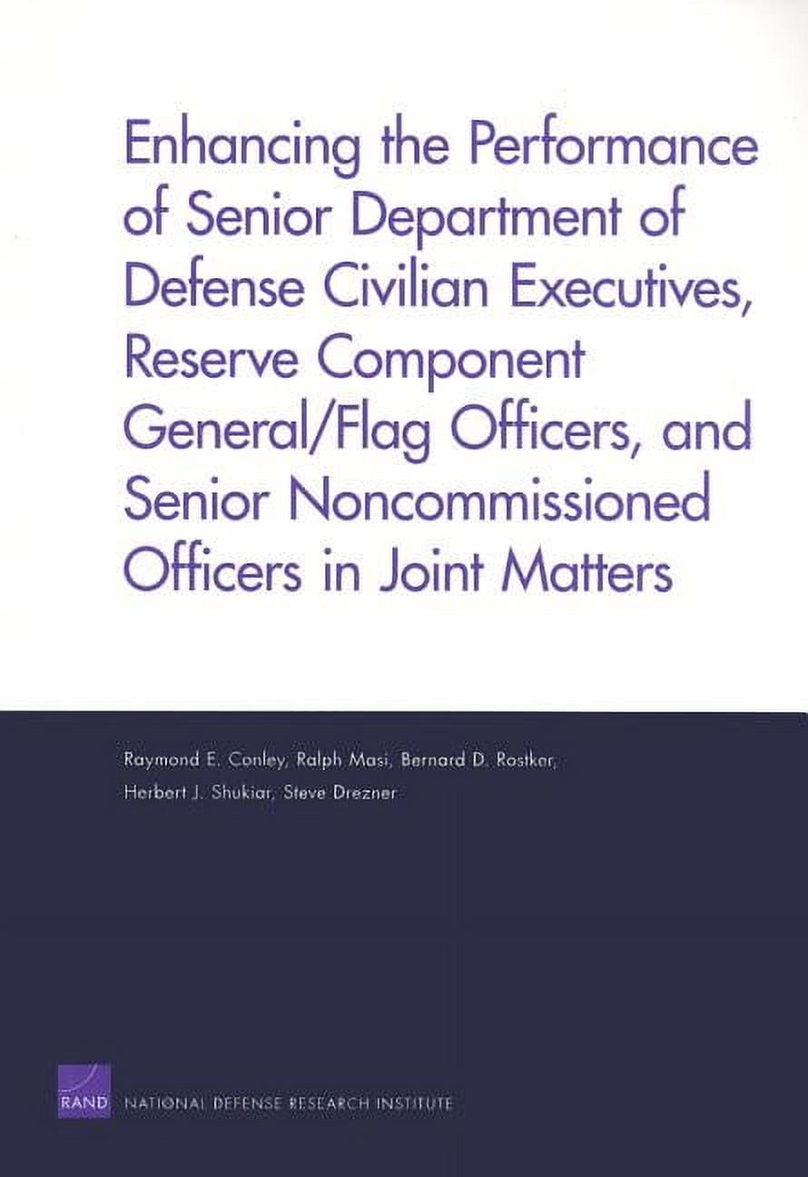 Enhancing the Performance of Senior Department of Defense Civilian ...