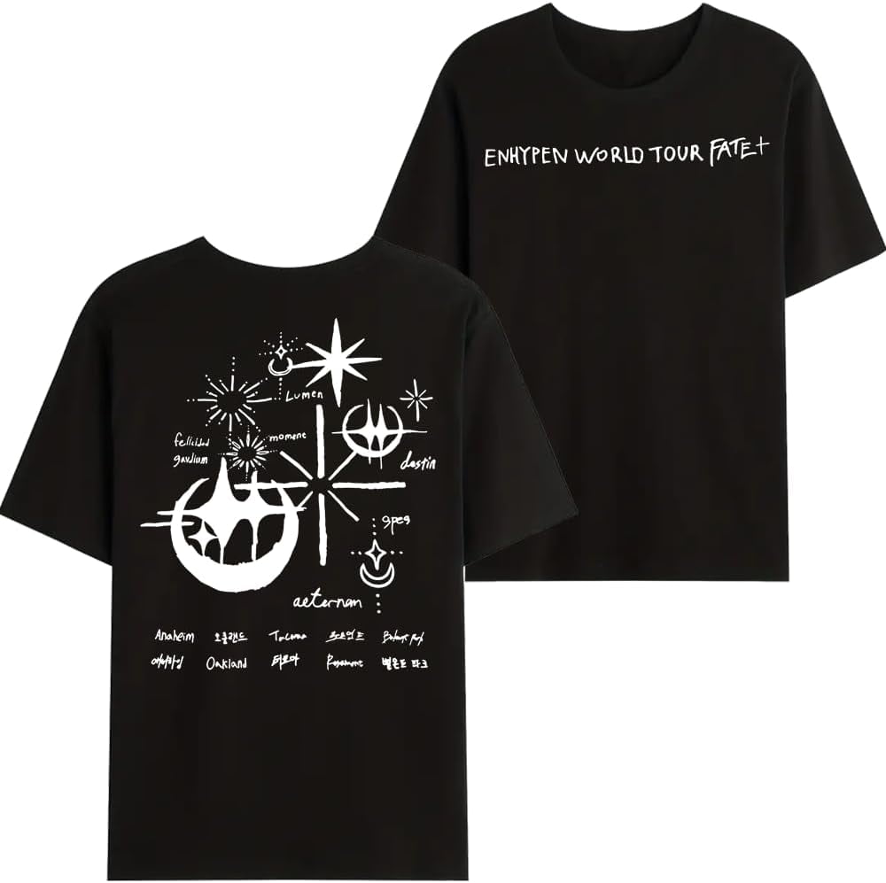 Enhypen Fate Plus World Tour T-Shirt, Enhypen Fate Plus World Tour Shirt - Walmart.com