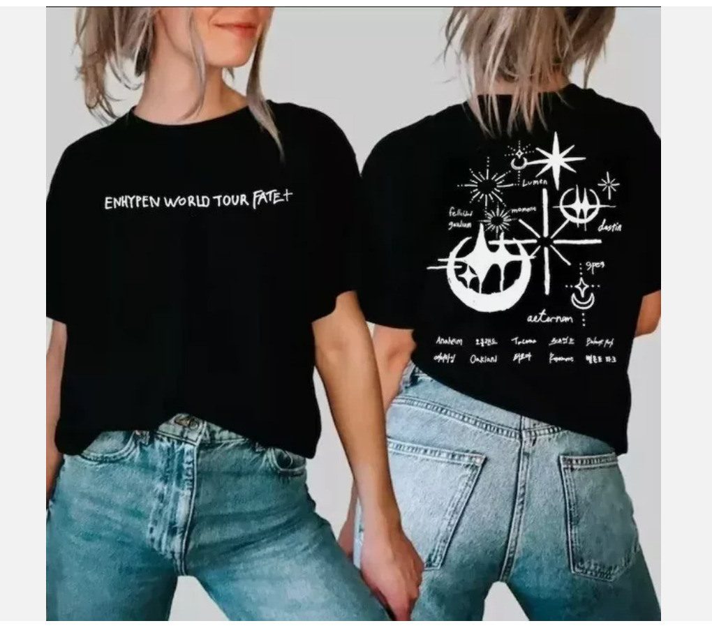 Enhypen Fate Plus World Tour T-shirt, En World Tour Fate 2024 T-Shirt - Walmart.com