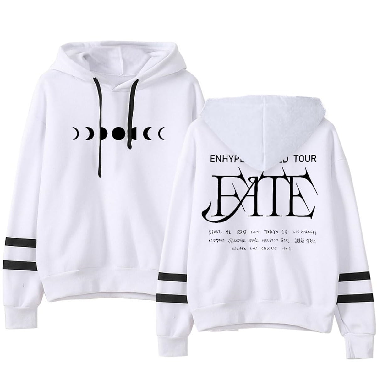Enhypen Fate World Tour Merch Men/Women Sweatshirt Long sleeve Hooded ...