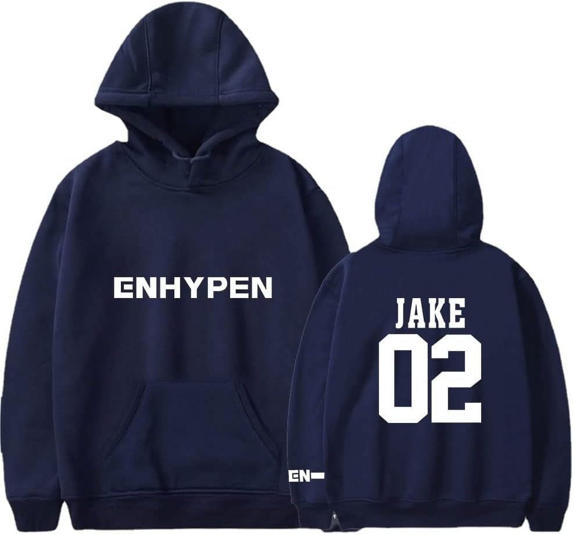 Enhypen Merch Hoodie Jake Jay 02 Long Sleeve Men Women's Pullover 90s ...