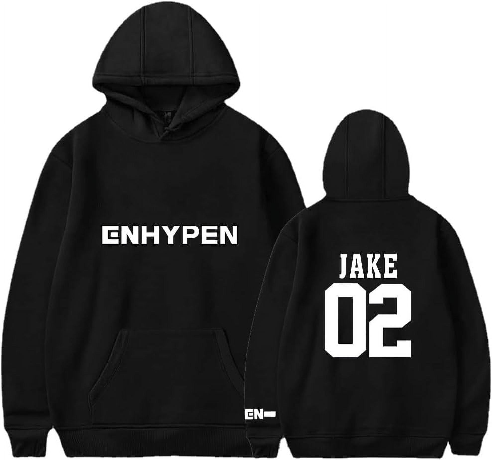 Enhypen Merch Hoodie Jake Jay 02 Long Sleeve Men Women's Pullover 90s ...