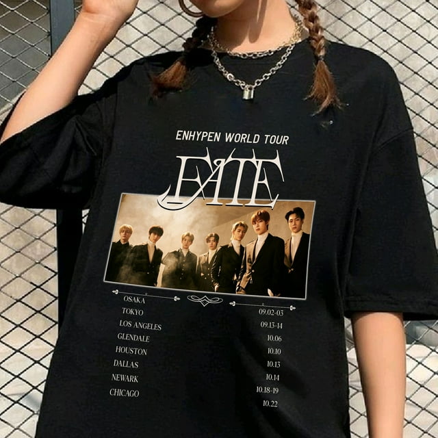 Enhypen World Tour Fate Shirt, Enhypen Fate World Tour T-shirt, Vintage Retro Enhypen Shirt ...