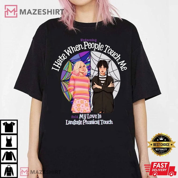 Enid And Wednesday, Wednesday Addams Family T-Shirt - Walmart.com