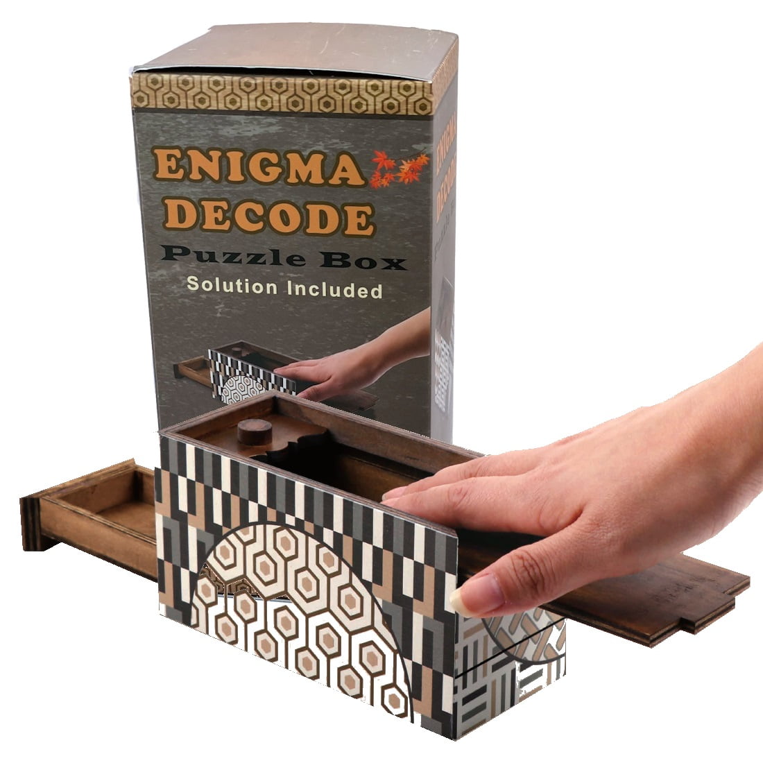 Enigma Decode Puzzle Box - Money Gift Giving Secret Box - Walmart.com