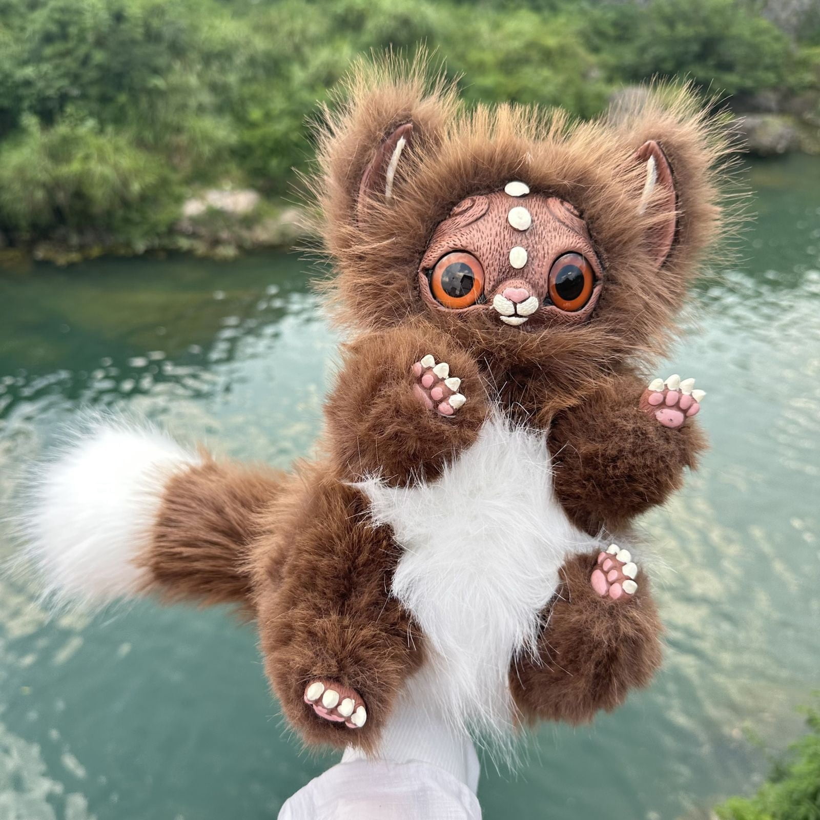 Enigmatic Halloween Creature Plush, Collectible Spooky Stuffed Animal ...