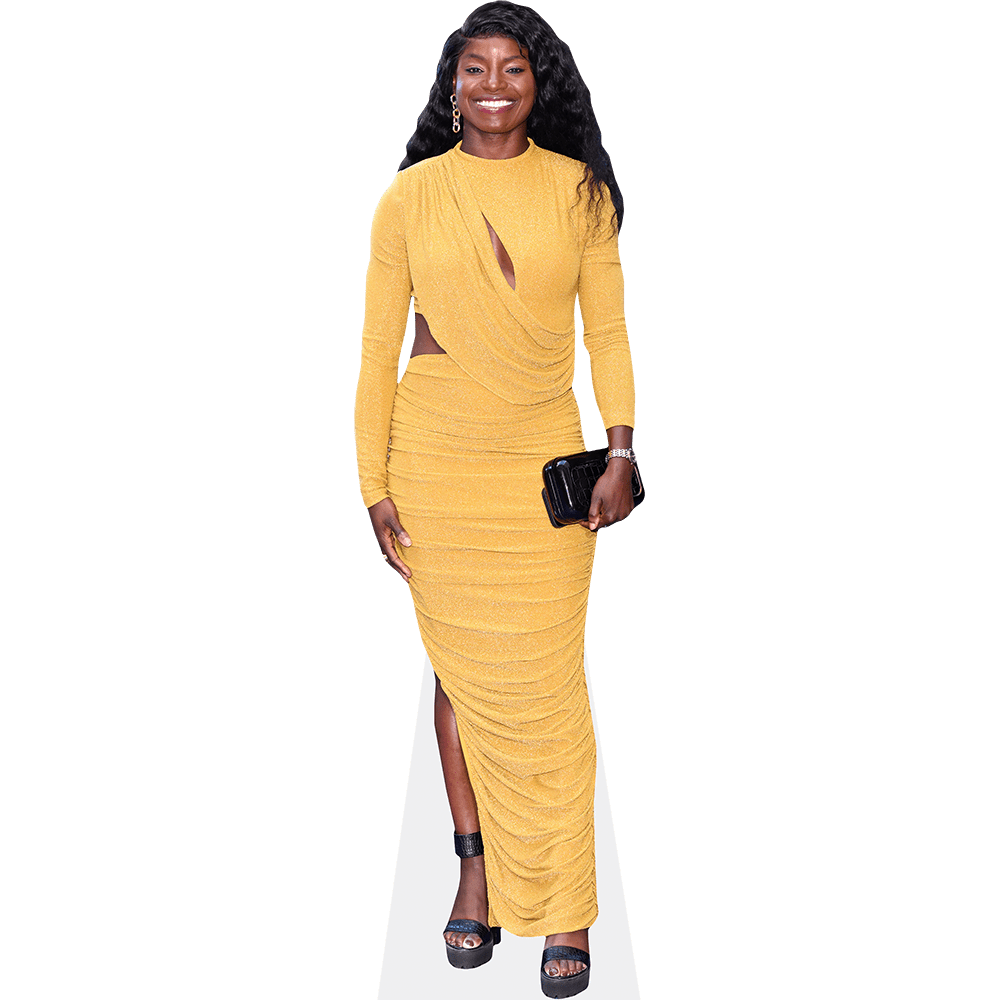 Eniola Aluko (Gold Dress) Life Size Cutout. Standee. - Walmart.com