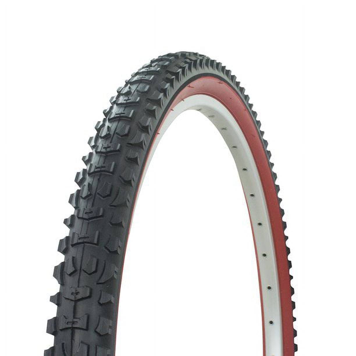 Enix Bicycle Wanda Bicycle Tire 26" X 2.10", Black and Red - Walmart.com