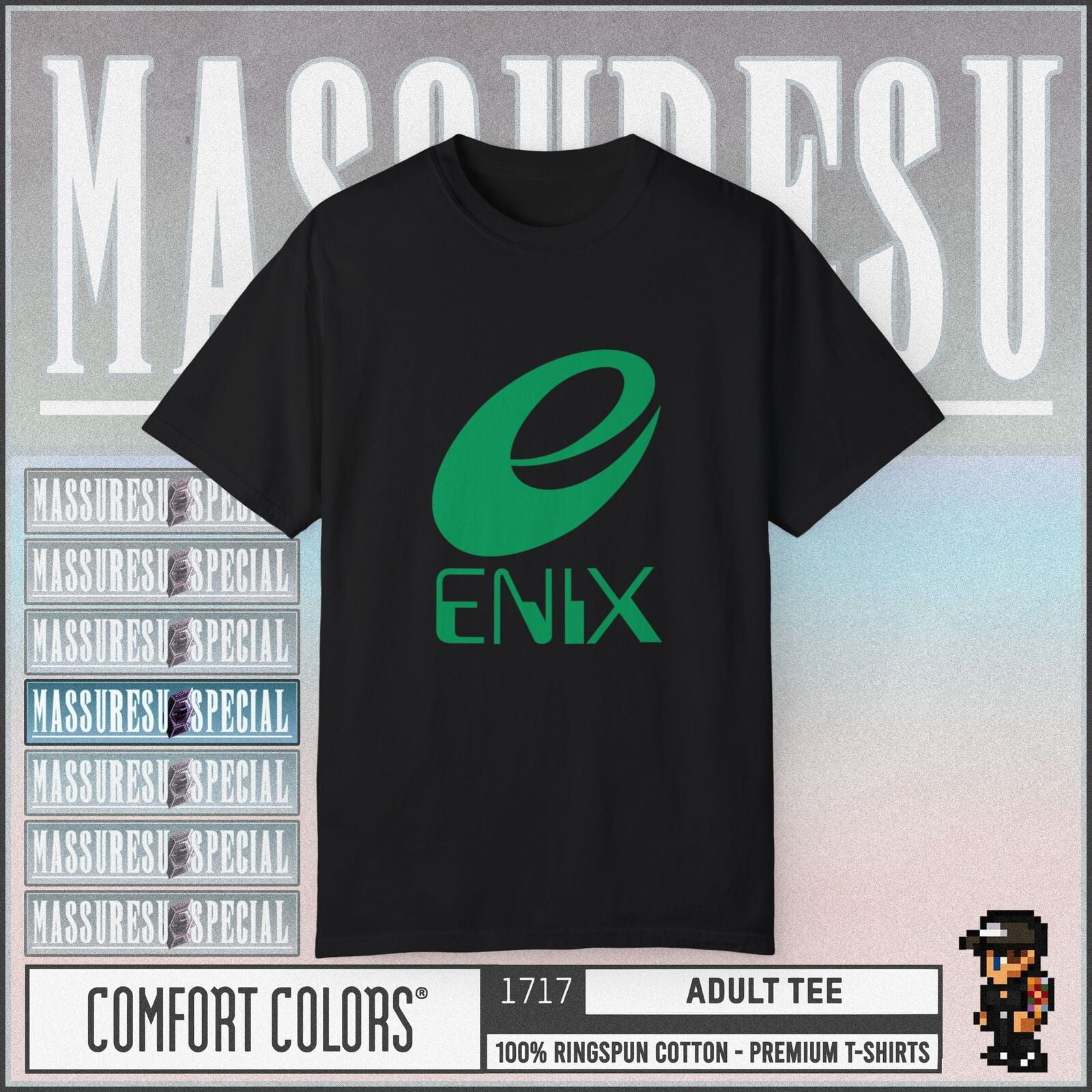 Enix Logo - Premium T-Shirt - JRPG SNES NES Robotrek EVO Dragon Quest ...