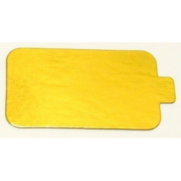 Enjay 3-1/4" Round Gold Mono-Portion Pastry Board with Tab 25 Pieces ...