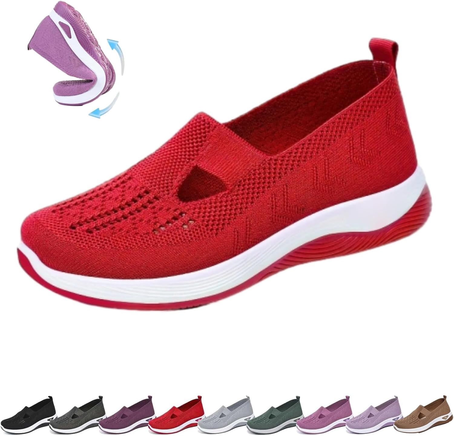 Enjerr Orthopedic Shoes Womens, Women's Woven Orthopedic Breathable ...