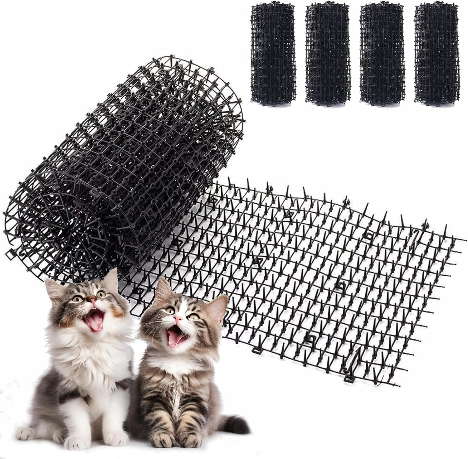 EnjinZZ 26ft Scat Mat for Cat, Cat Scat Mat with Spikes Outdoor, Cat ...