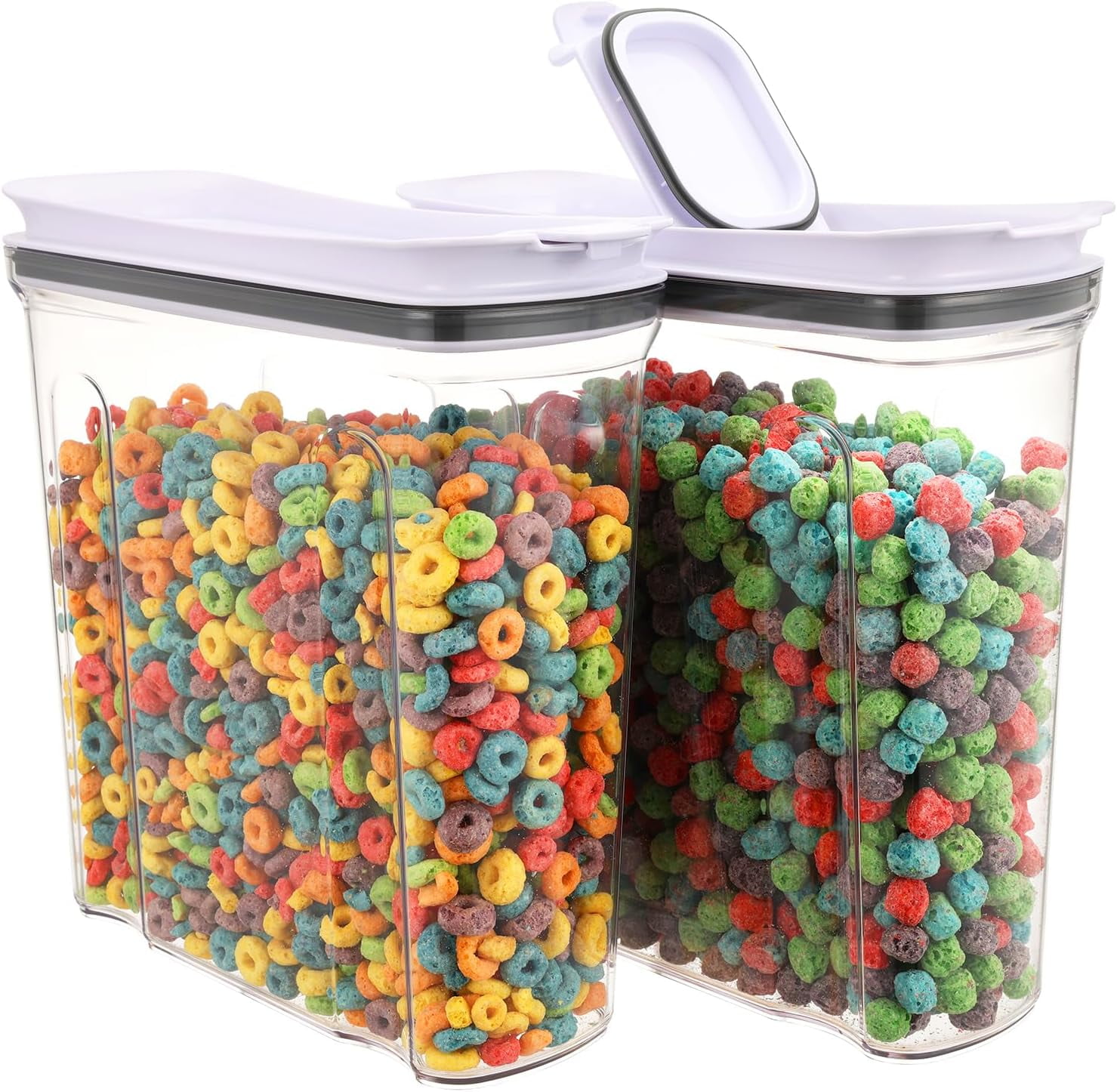 EnjinZZ Cereal Containers Storage Set, Airtight Food Storage Container ...