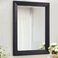 EnjinZZ Wall Mirror Black Rectangle Mirrors for Wall with Wood Framed ...