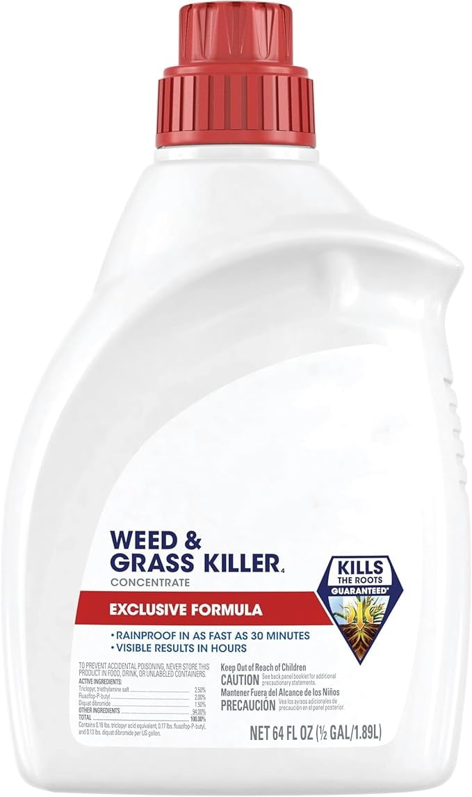 EnjinZZ Weed & Grass Killer₄ Concentrate, Use In and Around Flower Beds ...