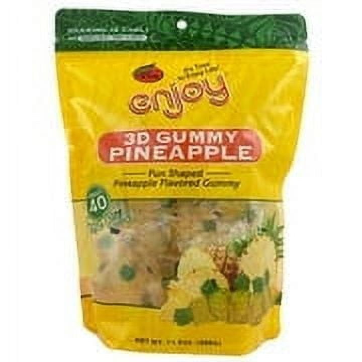 Enjoy Gummies Pineapple Fun Pak 11.3 oz Resealable Bag Soft Pineapple ...