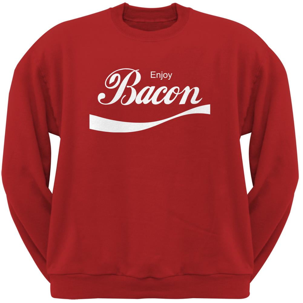 Enjoy Bacon Red Adult Sweatshirt - Medium - Walmart.com