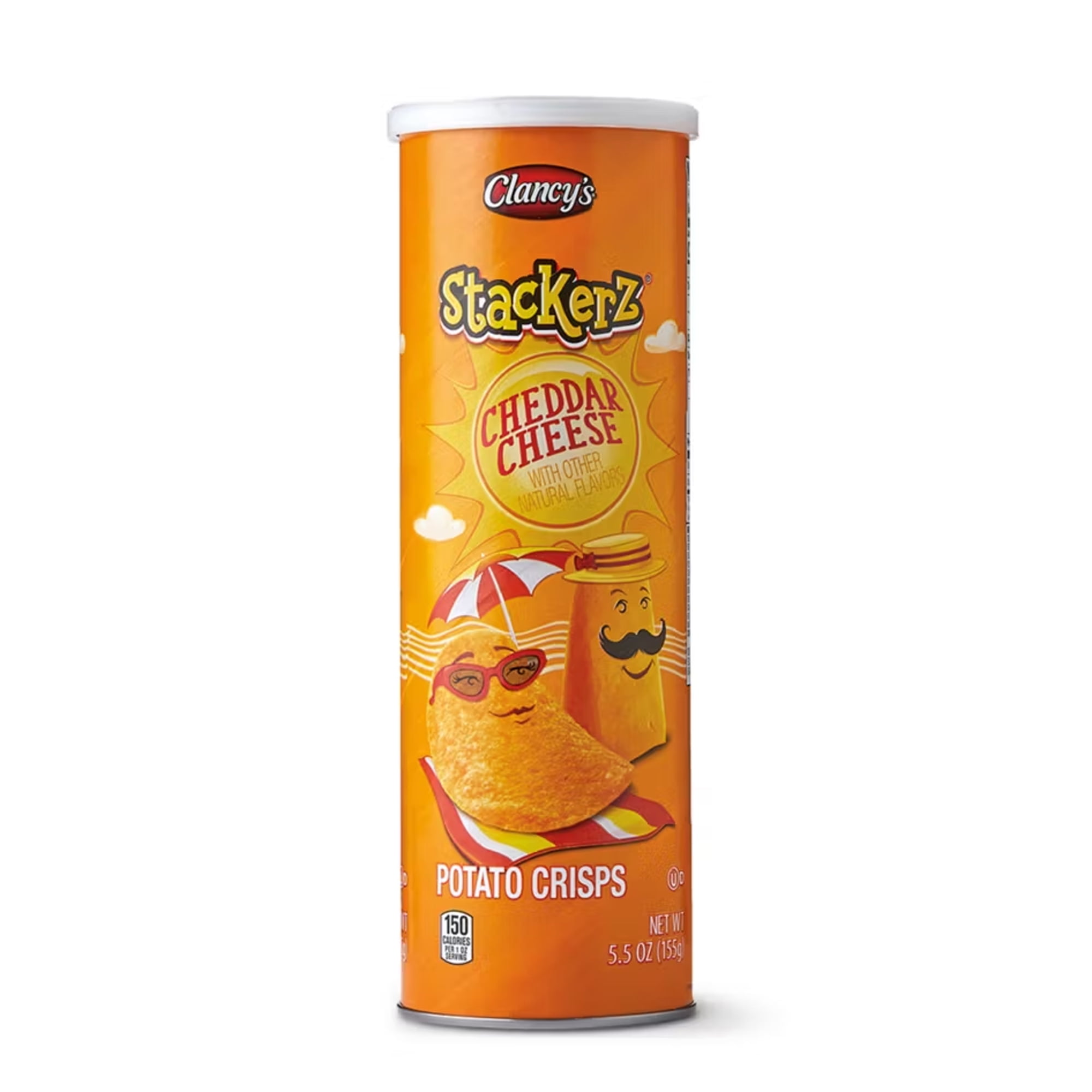 Clancy's Cheddar Cheese Stackerz Potato Crisps 5.5 oz - Walmart.com