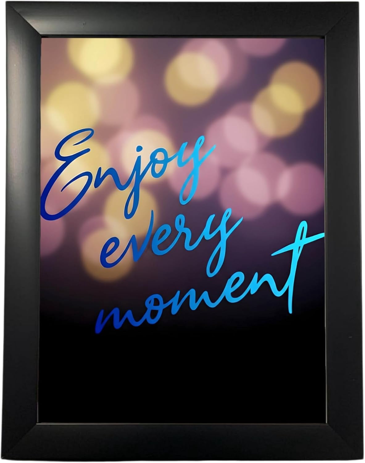 Enjoy Every Moment Motivational Poster - Inspirational Wall Art with ...