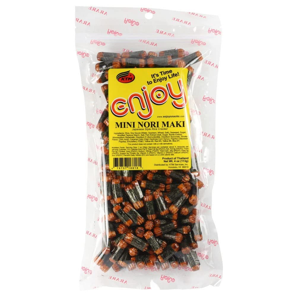 Enjoy Hawaii Mini Nori MMF7 Maki Arare Style Japanese Crackers ...