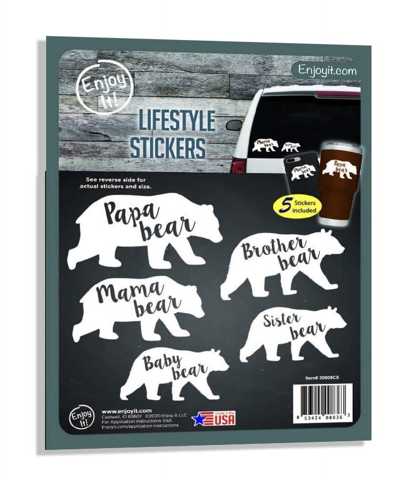 Enjoy It Mama Bear, Papa Bear, Brother Bear, Sister Bear, Baby Bear Car ...