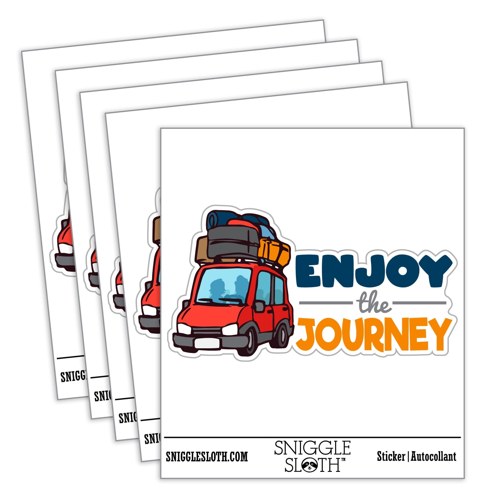 Enjoy the Journey Vacation Road Trip Car Luggage Car Window Bumper ...