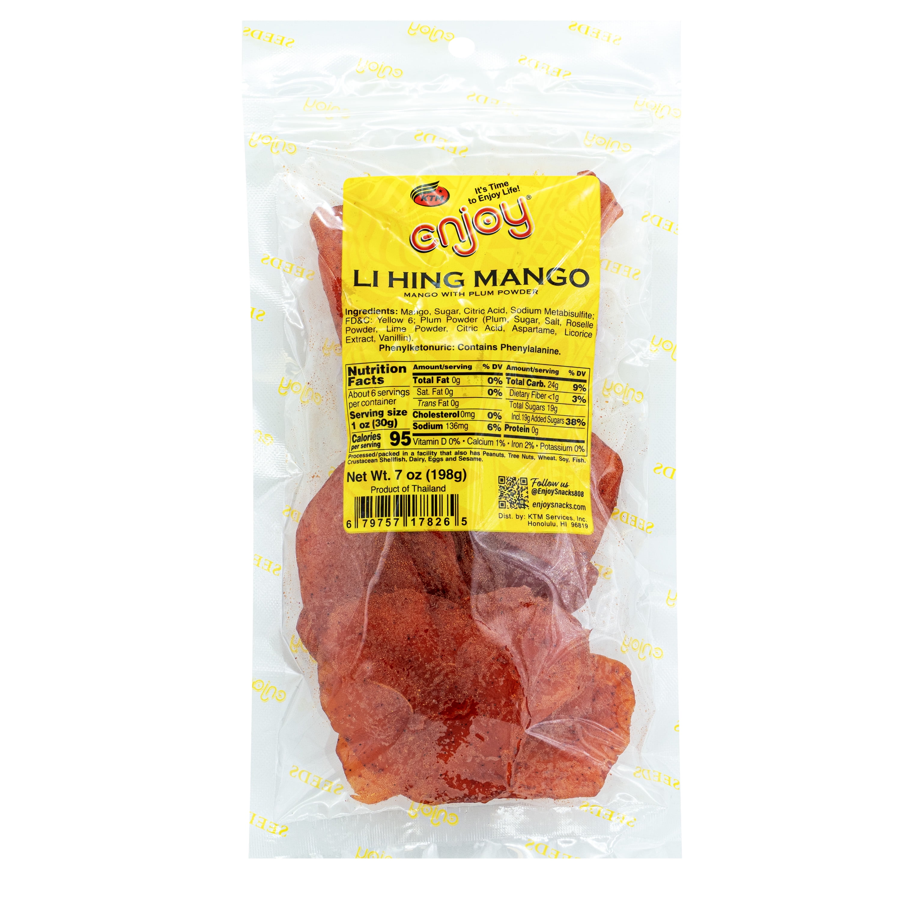 Enjoy Li Hing Mango (7 oz) - Walmart.com