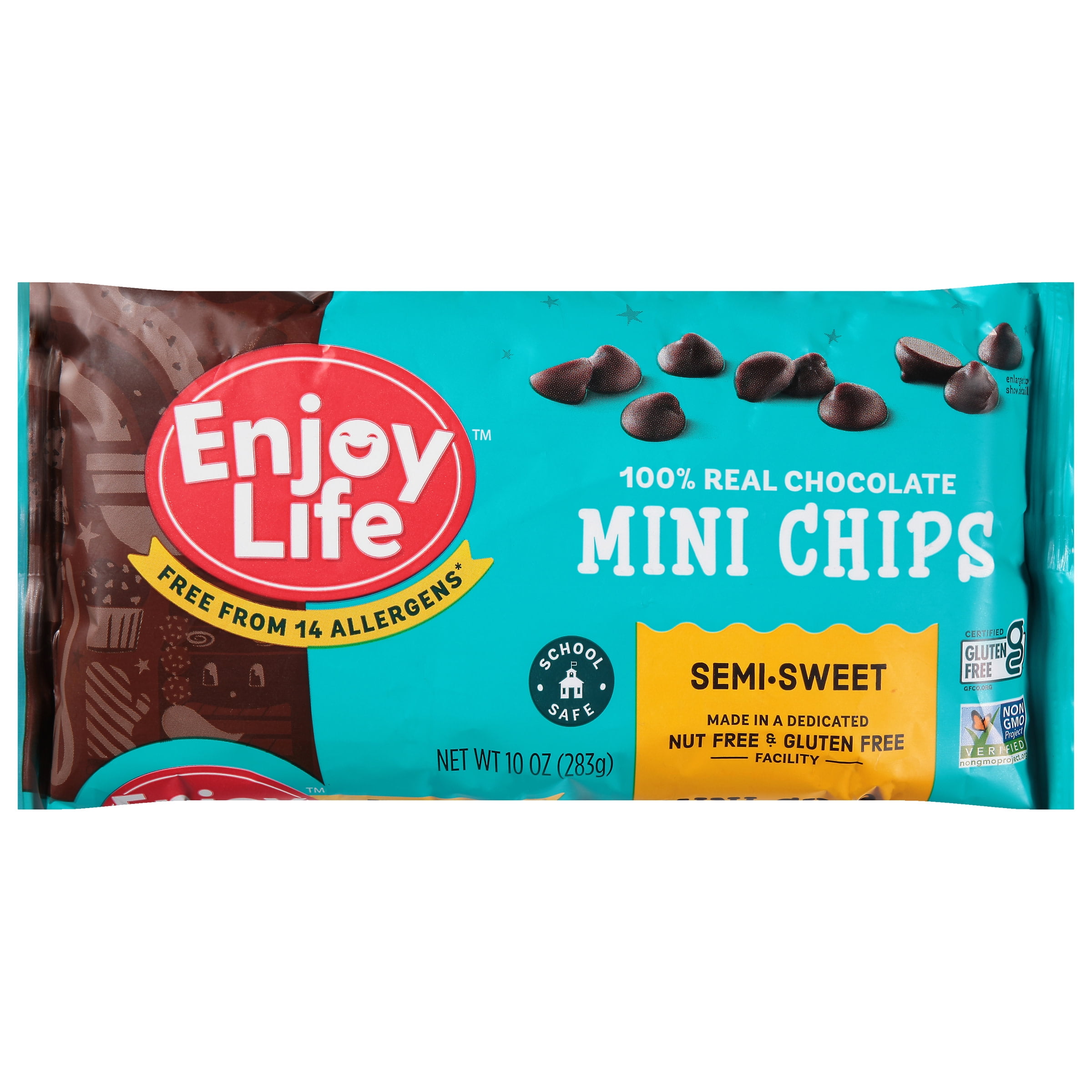 Enjoy Life Baking Chocolate Semi-Sweet Mini Chocolate Chips, 10 oz Bag ...