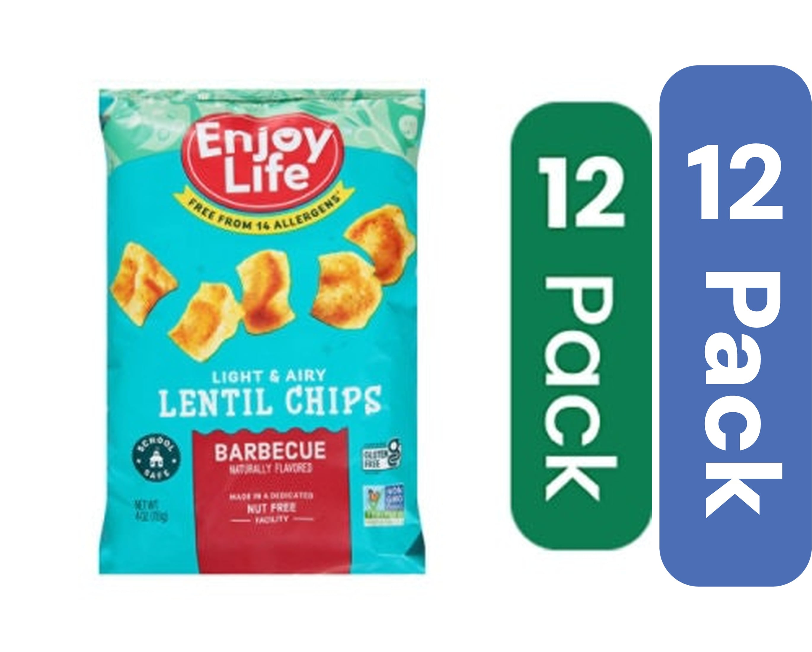 Enjoy Life Chips Lentil Barbecue 4 oz (Pack Of 12) - Walmart.com