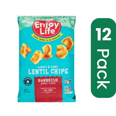 Enjoy Life Chips Lentil Barbecue 4 oz (Pack Of 12) - Walmart.com