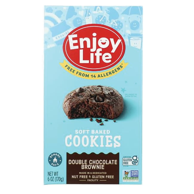 Enjoy Life Double Chocolate Brownie Soft Baked Cookies, 6 oz Box ...